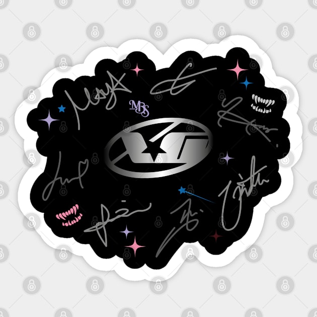 design inspired by the signatures of the "xg" group - Kpop Merch ...