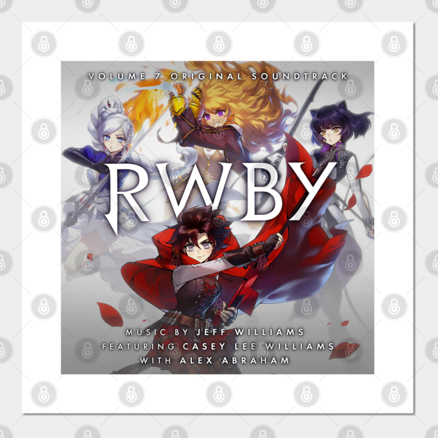 RWBY - Volume 7 OST Album Cover - Rwby - Posters and Art Prints | TeePublic