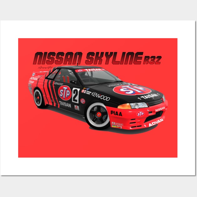 Nissan Skyline GT-R R32 - Skyline - Posters and Art Prints | TeePublic