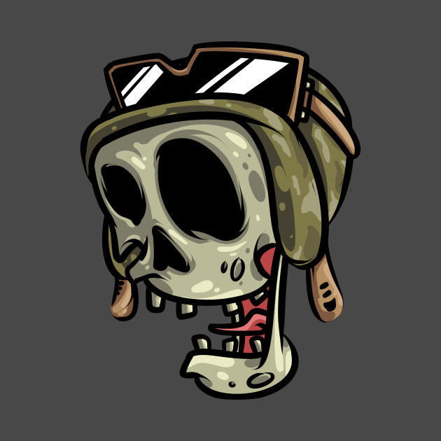 skull pilot - Skull - T-Shirt | TeePublic