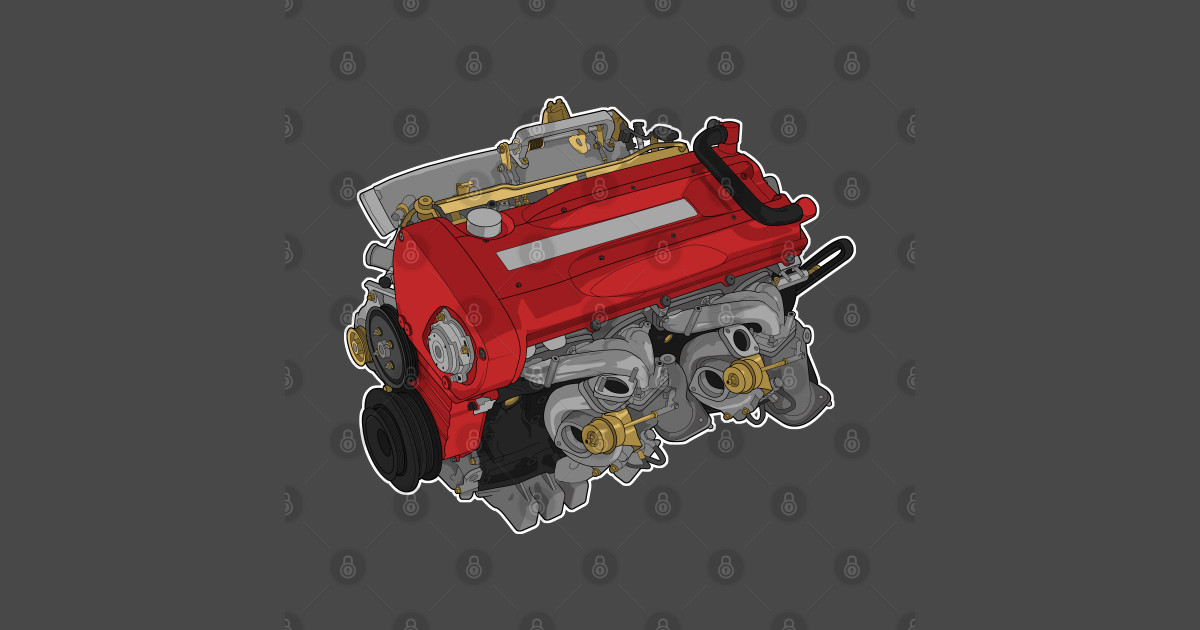 RB26 sticker - Nissan - T-Shirt | TeePublic