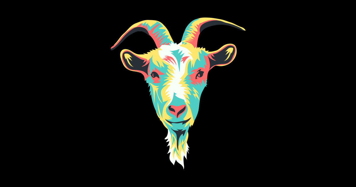 Funky Goat - Goat - Sticker | TeePublic