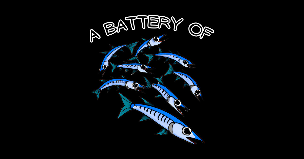 A Battery of Barracuda - Barracuda - Sticker | TeePublic
