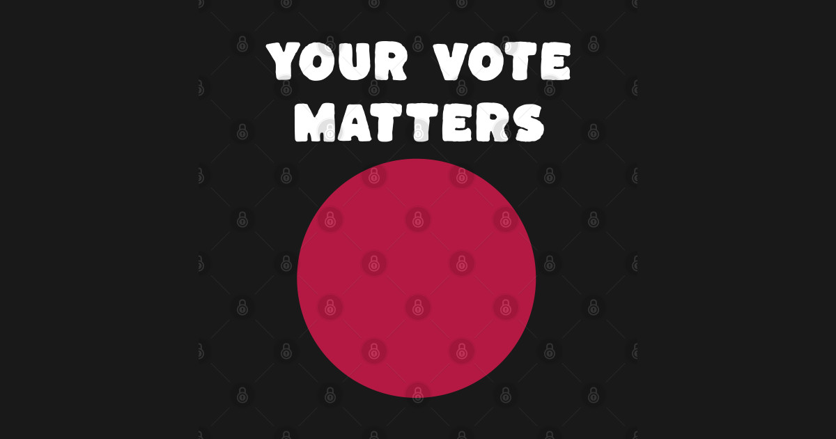 YOUR VOTE MATTERS DOT - REPUBLICAN RED DOT - Red Dot - T-Shirt | TeePublic