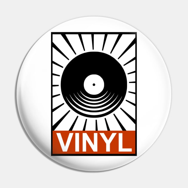 VINYL - Vinyl Record - Pin | TeePublic