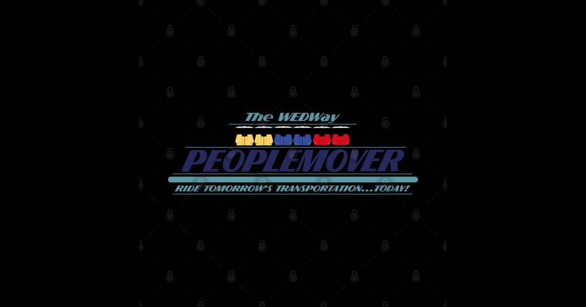 The WEDWay PeopleMover - People Mover - Sticker | TeePublic