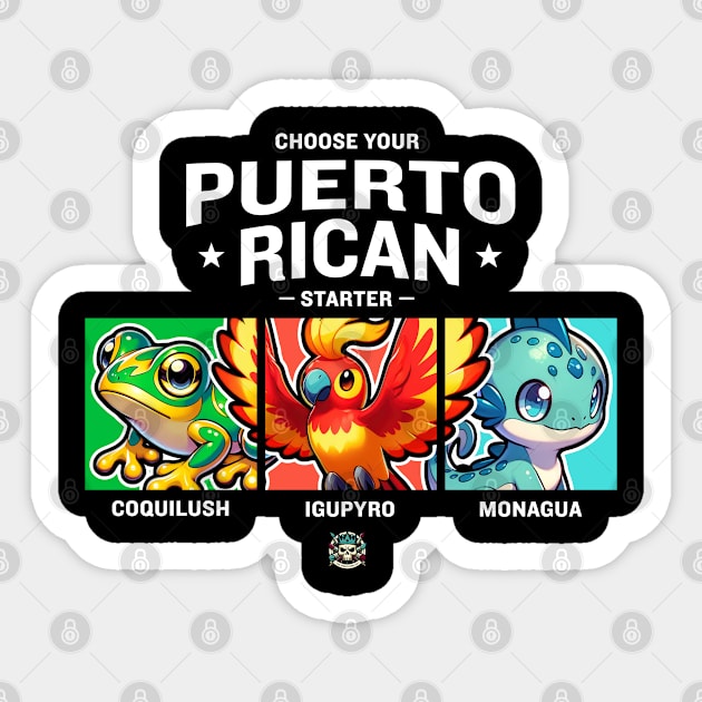 CHOOSE YOUR PUERTO RICAN STARTER - Puerto Rico - Sticker | TeePublic