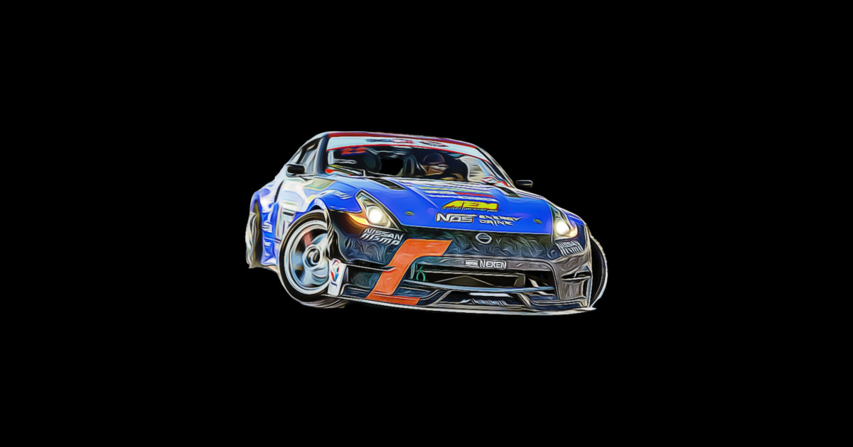 350z Drift Cartoon - Classic - Posters and Art Prints | TeePublic