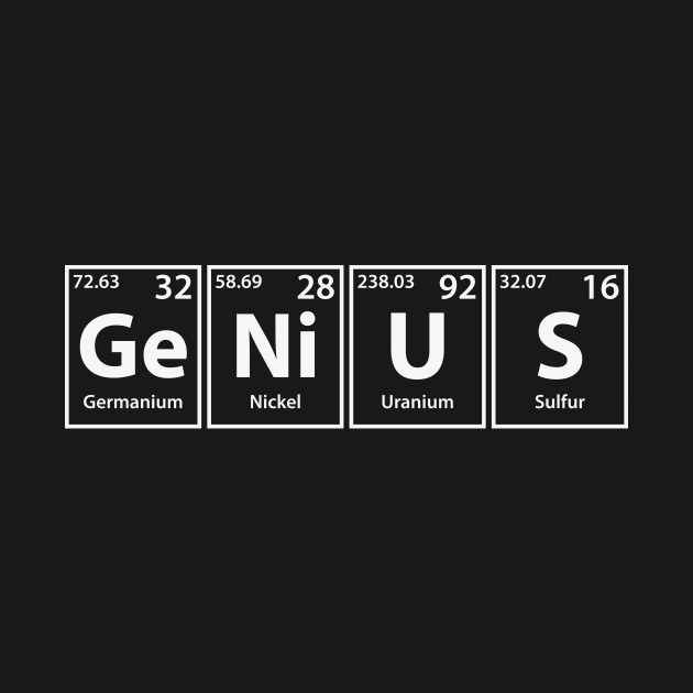 Genius Elements Spelling - Genius - T-Shirt | TeePublic