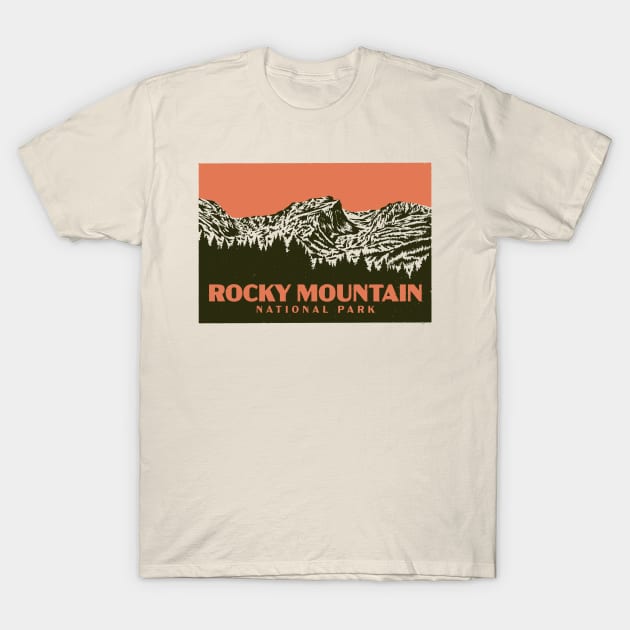 Rocky Mountain National Park - Rocky Mountain National Park - T-Shirt ...
