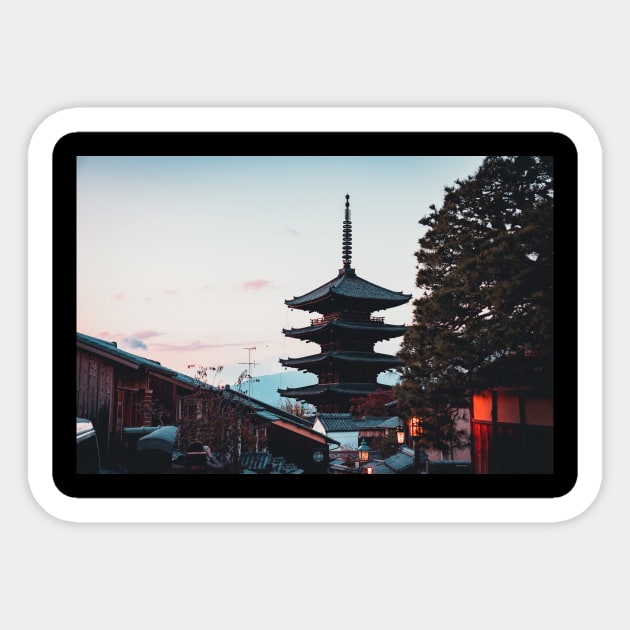 Kyoto Temple in Japan - Japan - Sticker | TeePublic