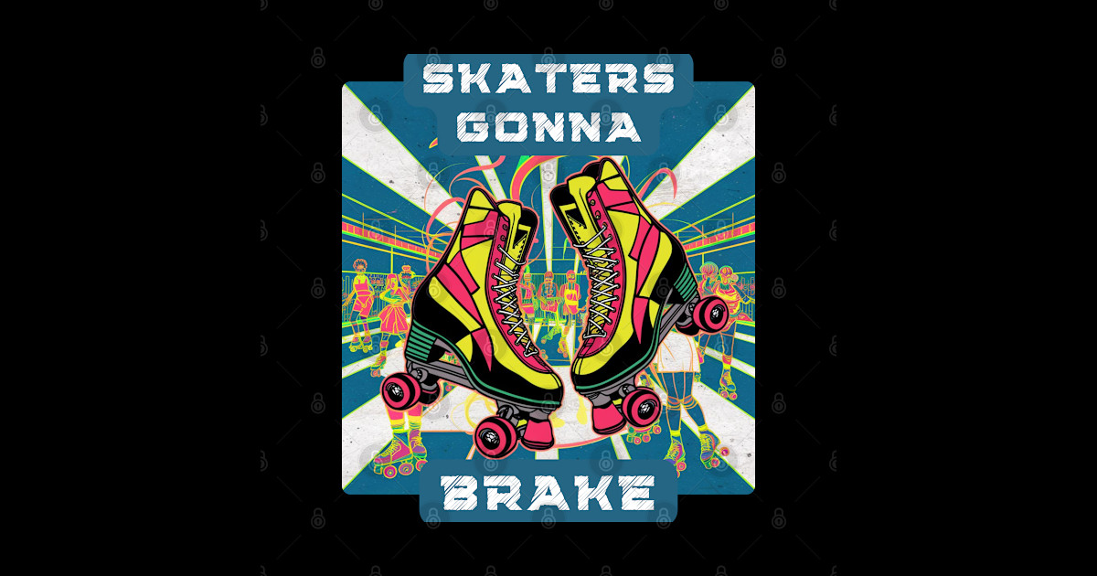 1980s Era Roller Skates 'Skaters Gonna Break', 80s skating - Roller ...