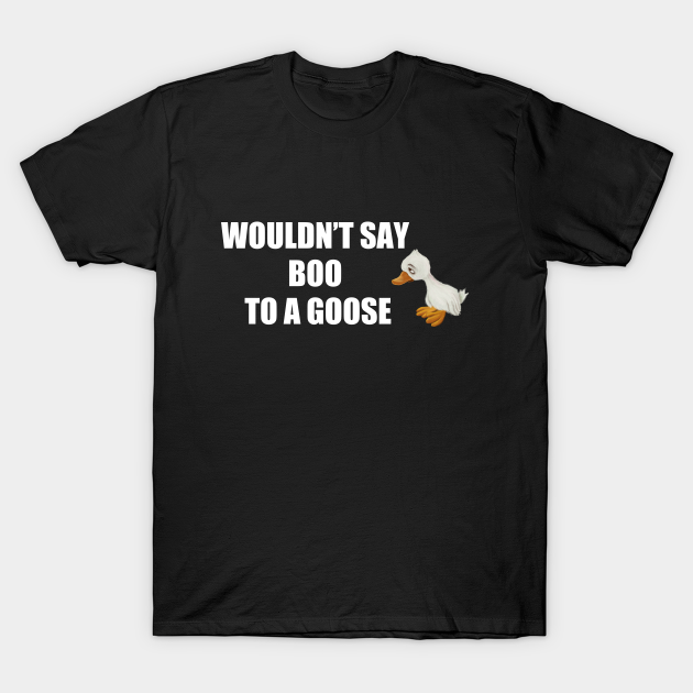 WOULDN’T SAY BOO TO A GOOSE - Boo - T-Shirt | TeePublic