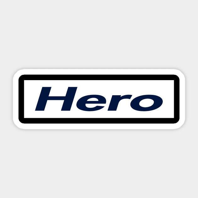 SUPER HERO LOGO - Hero - Sticker | TeePublic
