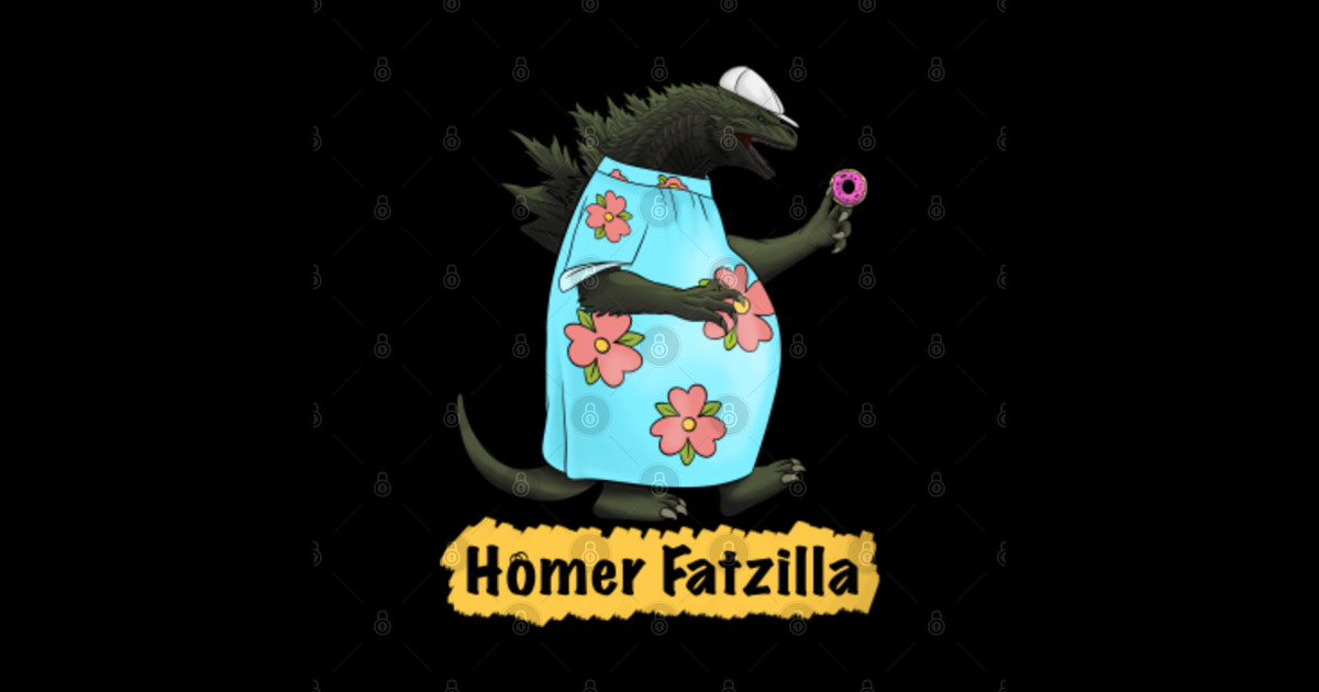 Homer Fatzilla - Homer - Sticker | TeePublic