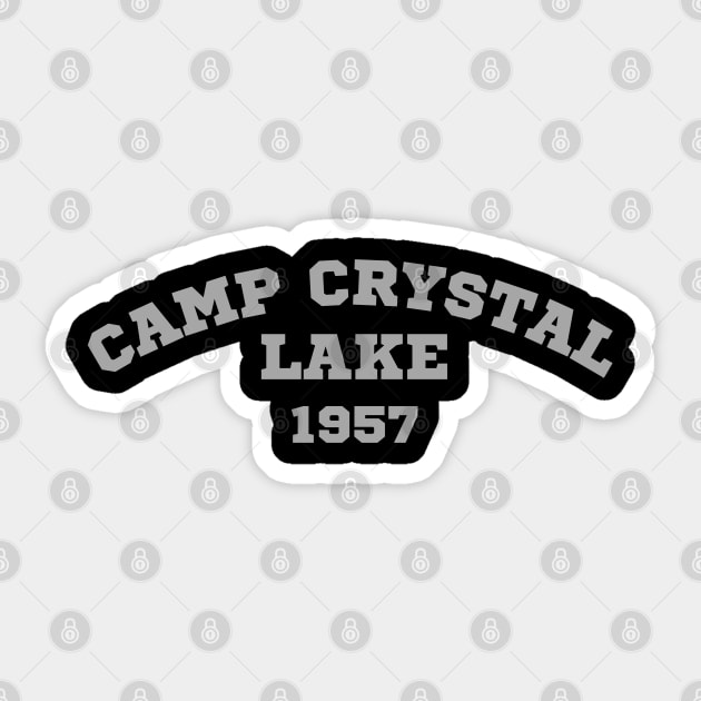 Camp Crystal Lake 1957 - Camp Crystal Lake - Sticker | TeePublic