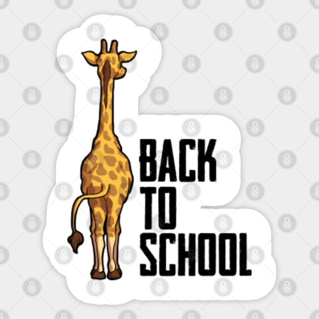 Giraffe - Back To School - Back To School - Sticker | TeePublic
