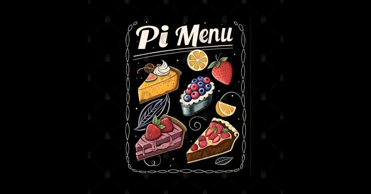 Pi Menu Funny Pi 3.14 Math Teacher Pie Menu Mathematics - Pi 314 Math ...