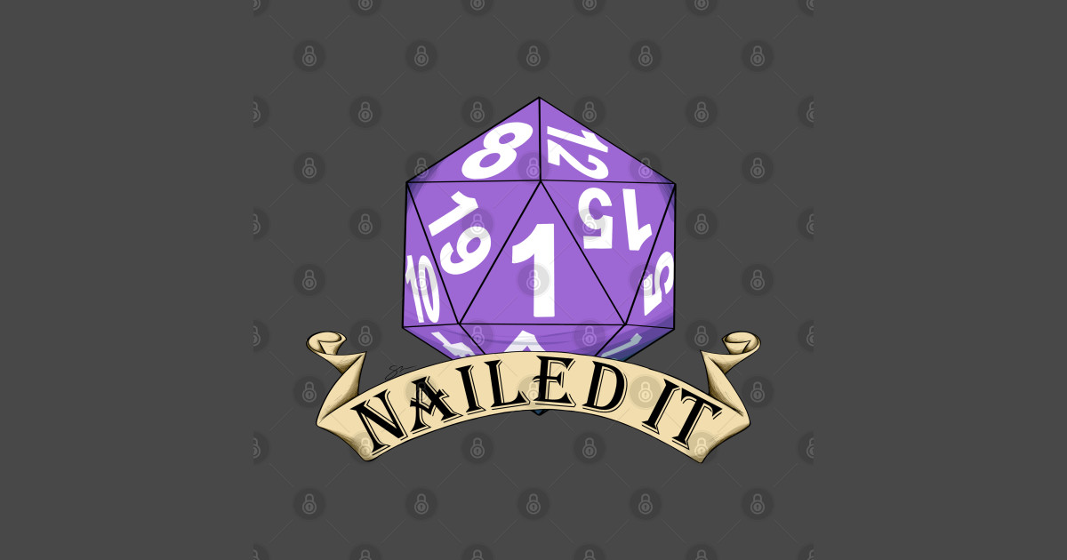 D20 Fail - Dnd - T-Shirt | TeePublic