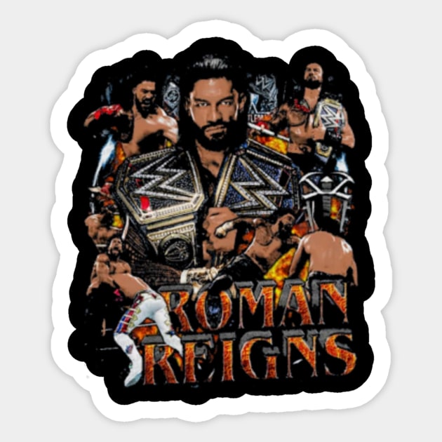 Roman Reigns Vintage Bootleg - Roman Reigns - Sticker | TeePublic