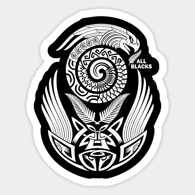 All Blacks Rugby New Zealand Maori Tattoo Bird of Prey - Rugby ...