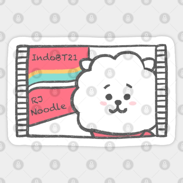 Indomie BT21 RJ - Indomie - Sticker | TeePublic