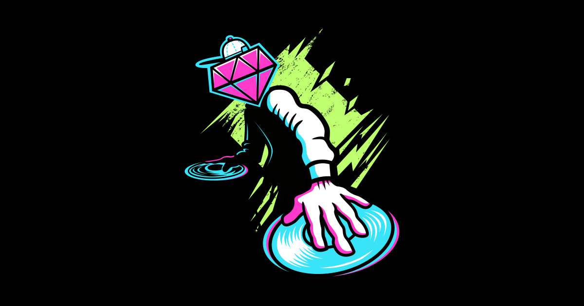 DJ Diamond Head - Dj - Sticker | TeePublic