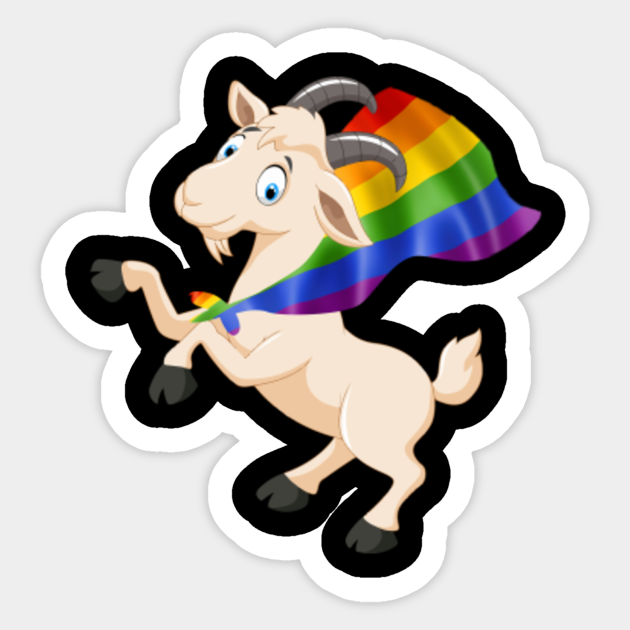 Vintage Gay Pride Flag Goat T-Shirt LGBT Pride Gifts - Vintage Gay ...