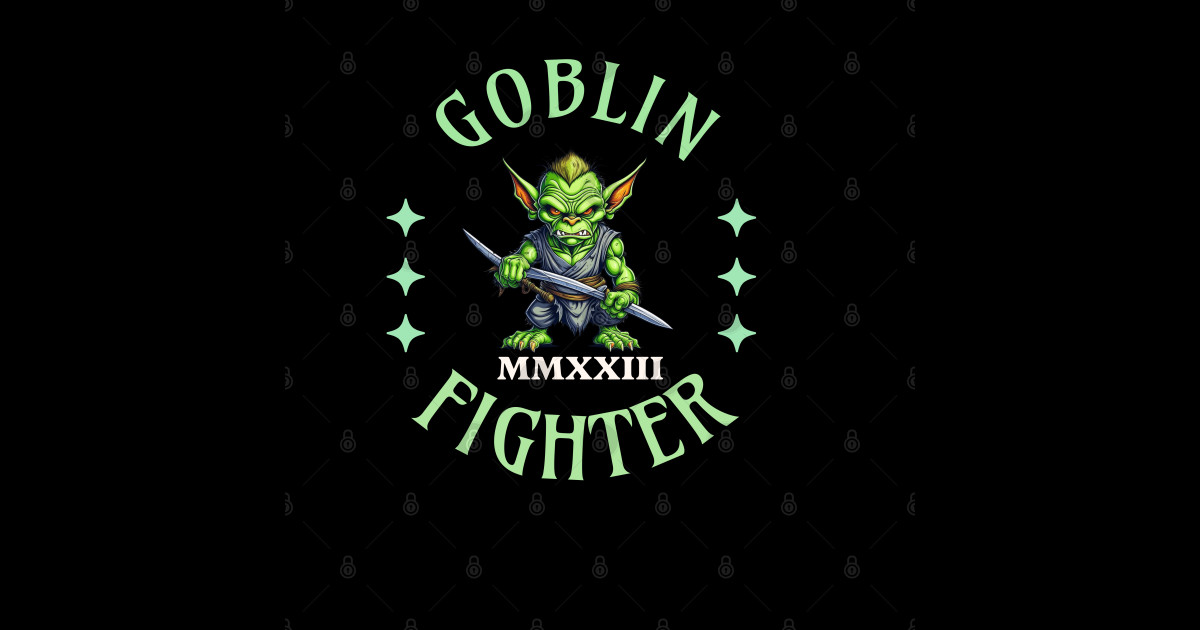 Goblin Fighter - Goblin - Sticker | TeePublic