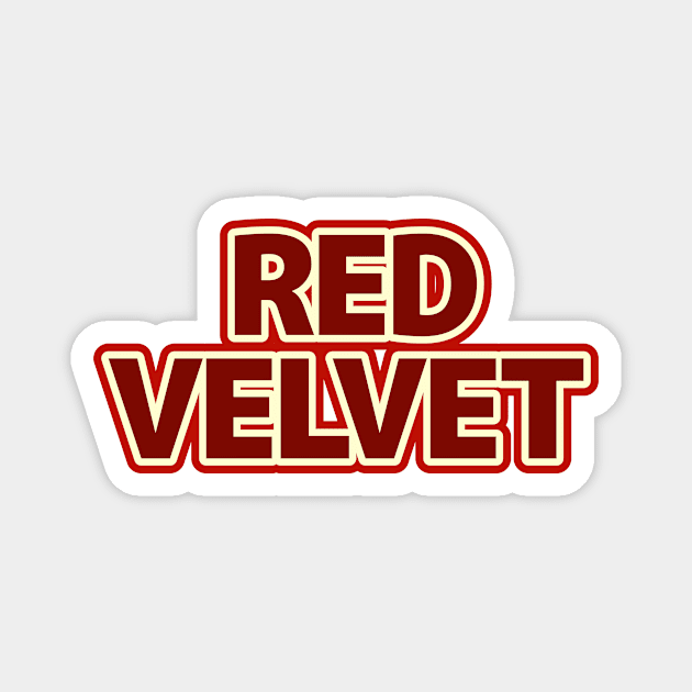 DEC-42 RED VELVET CAKE COLOR SCHEME PALETTE - Red Velvet Cake - Magnet ...