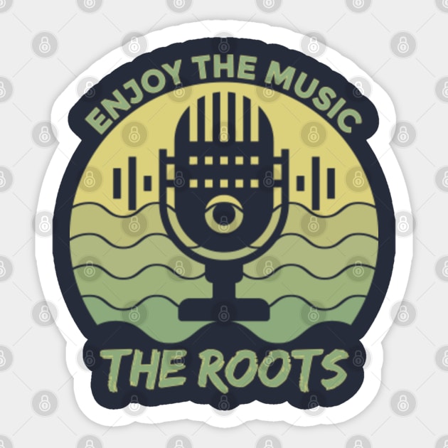 the roots | vintage mic - The Roots - Sticker | TeePublic