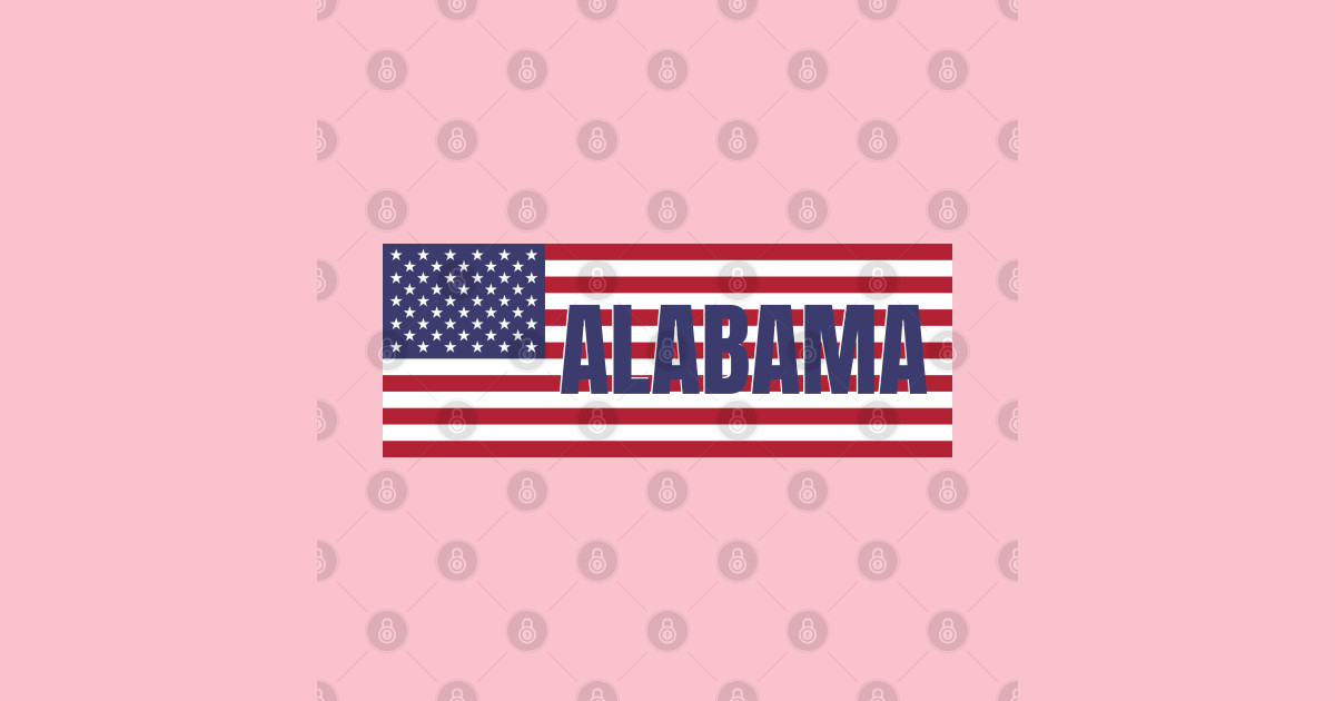 Alabama State in American Flag - Alabama State - T-Shirt | TeePublic
