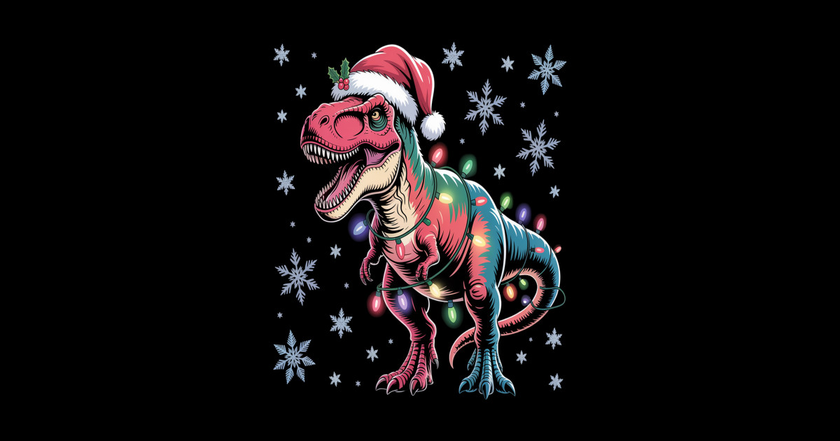 Dinosaur T-rex Tree Christmas Xmas - Dinosaur T Rex Tree Christmas Xmas ...