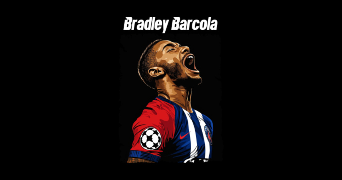 BRADLEY BARCOLA FOOTBALL FAN ART - Bradley Barcola Football Fan Art ...