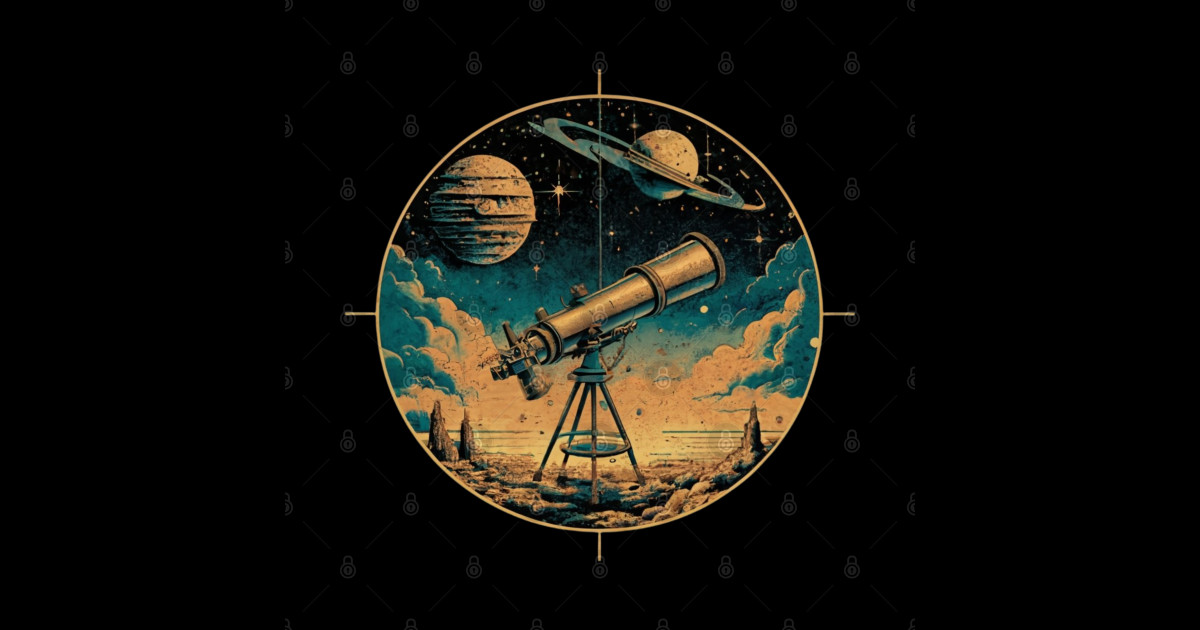 Astronomer - Telescope - Astronomer - Sticker | TeePublic
