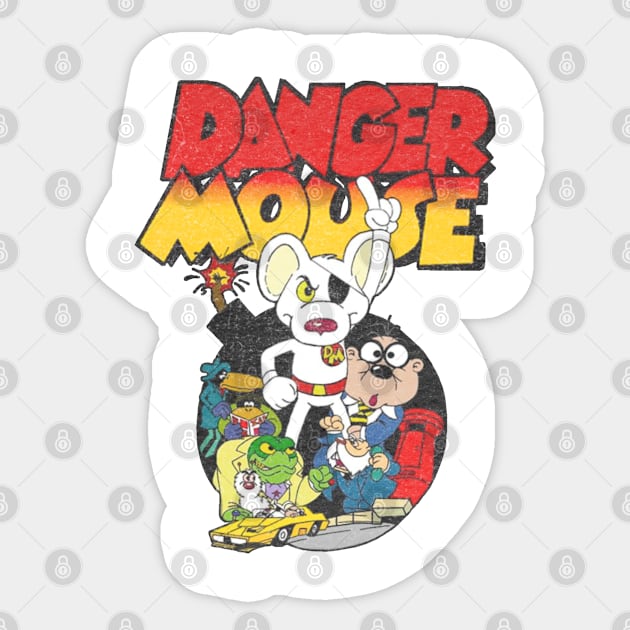 Vintage Danger Mouse - Danger Mouse - Sticker | TeePublic
