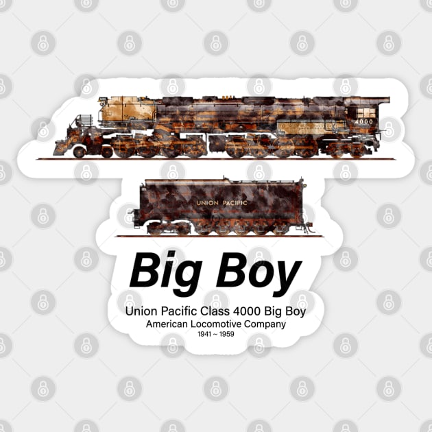 Big Boy 4014 Union Pacific Locomotive vintage. United States of America ...
