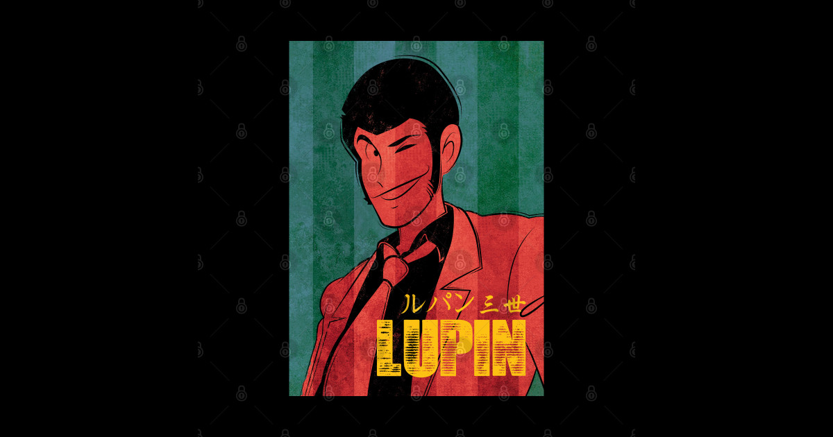 037 Lupin Vintage - Lupin - Sticker | TeePublic