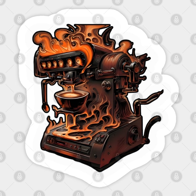 Terror Machine - Caffeine Addict - Sticker | TeePublic
