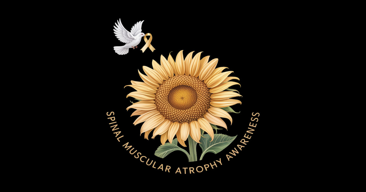 Spinal Muscular Atrophy Awareness Ribbon Sunflower Ivory - Spinal ...