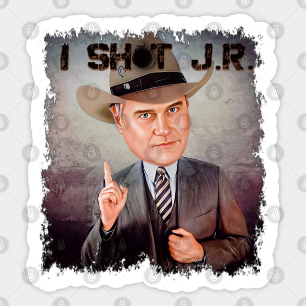 Who Shot J.R.? - Who Shot Jr - Sticker | TeePublic