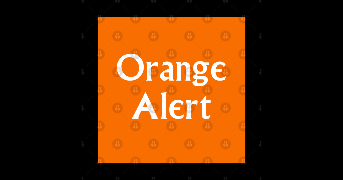 Orange alert - The Prisoner Number 6 - Sticker | TeePublic