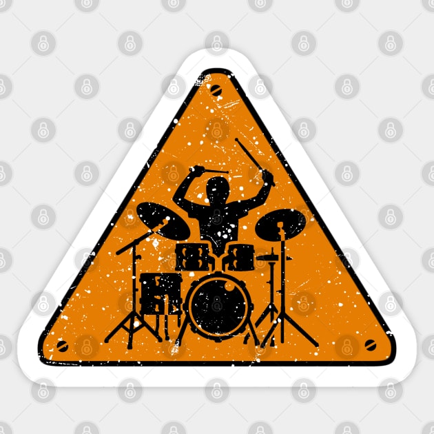 Drummer Vintage Sign - Drummers - Sticker | TeePublic