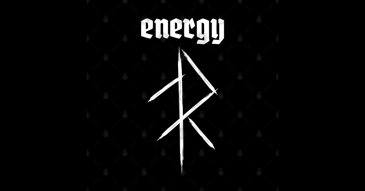 Energy Rune Symbol – Nordic Style Minimalist Design - Viking Runes ...