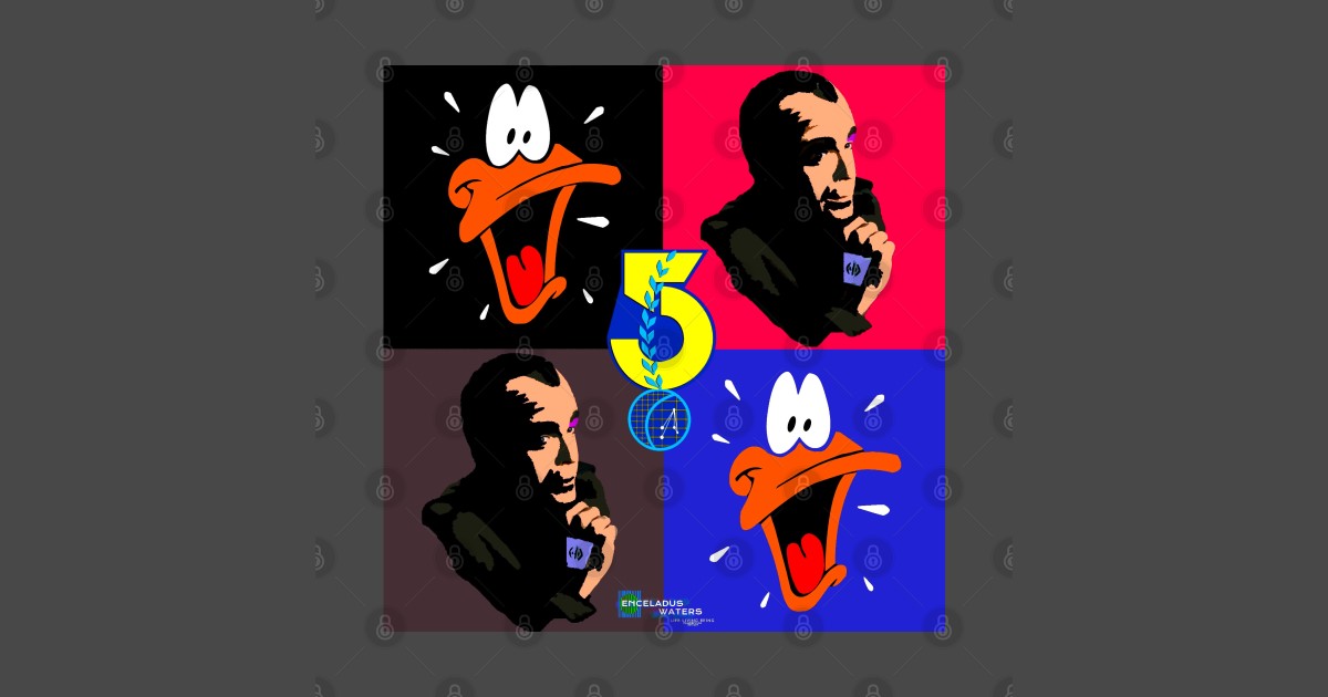 b5 pop art quad Garibaldi and daffy - Babylon 5 - T-Shirt | TeePublic