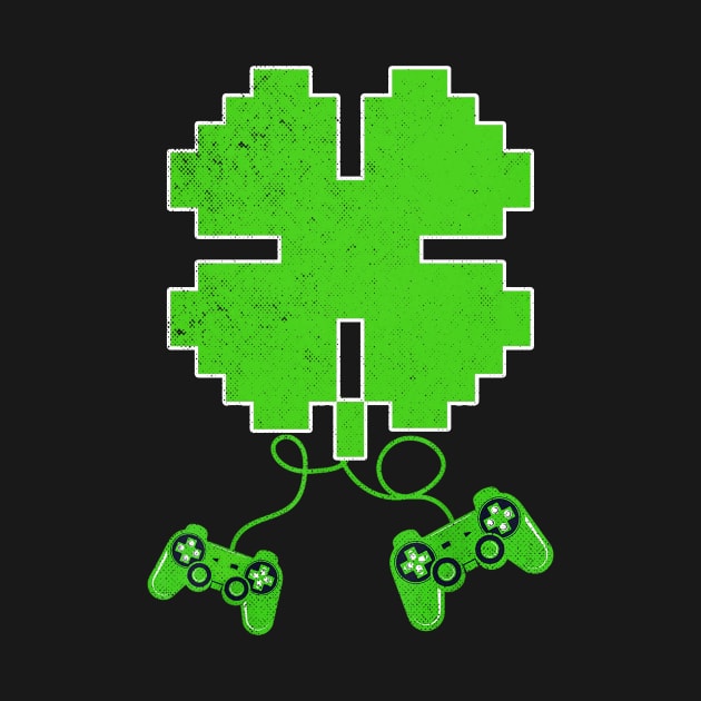 Original 8 Bit Clover Gaming St Patrick's Day, Funny Patricks Day ...