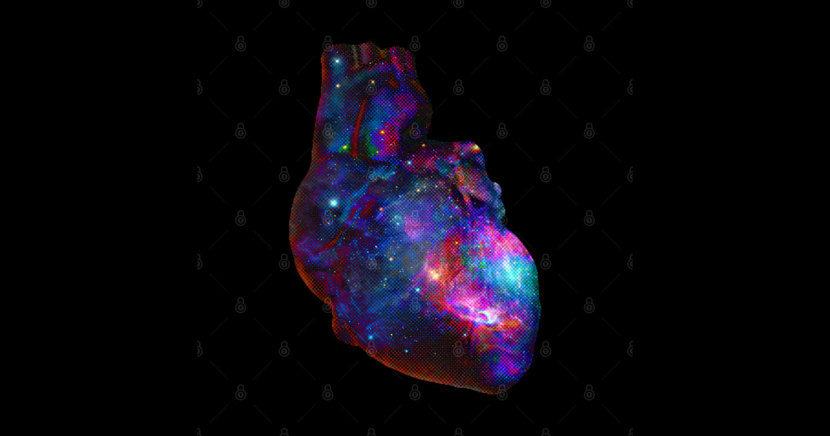Universe Love Heart - Heart - Sticker | TeePublic