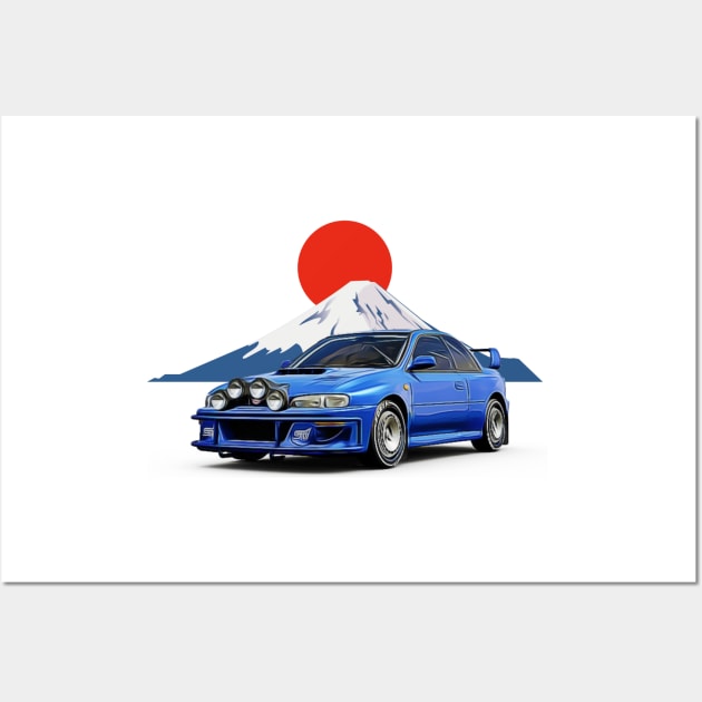 Impreza Classic Fuji JDM Japan Print - Classic - Posters and Art Prints ...