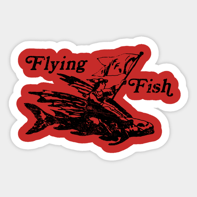 Flying Fish Records - Defunct Record Label - Sticker | TeePublic