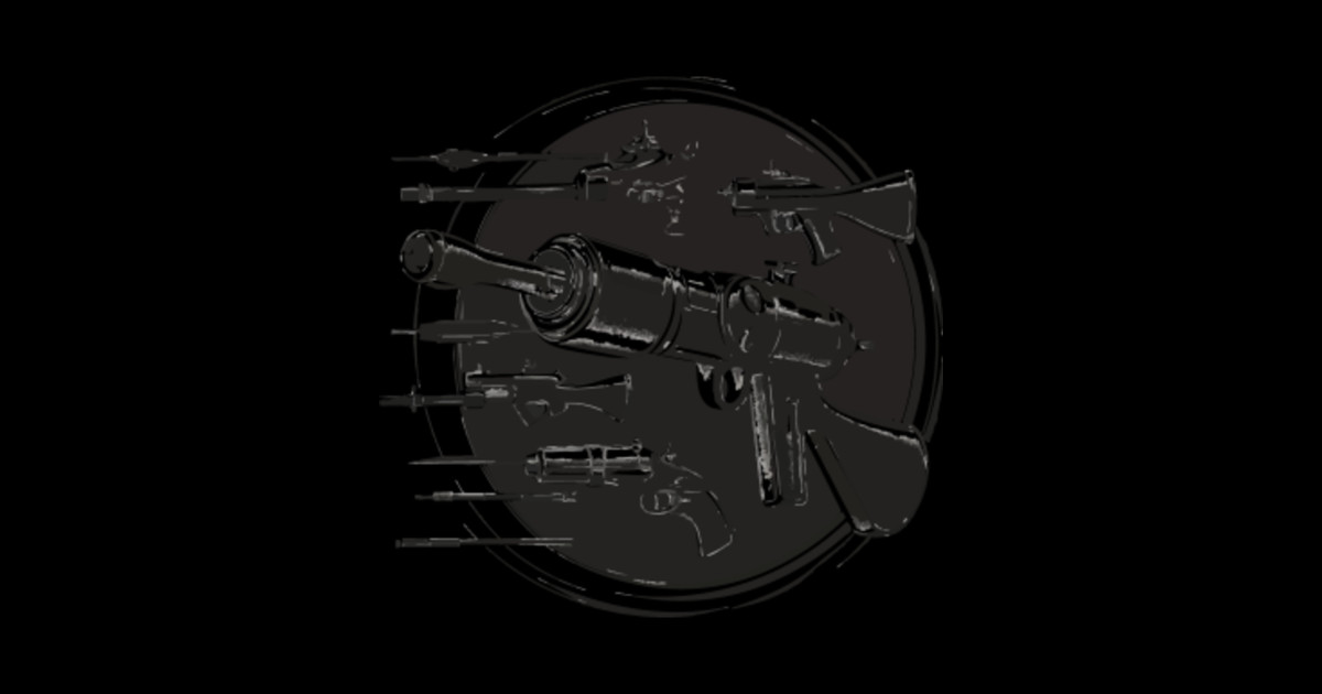 Retro Sci-Fi Ray Guns Silhouette Collection - Ray Guns - Posters and ...
